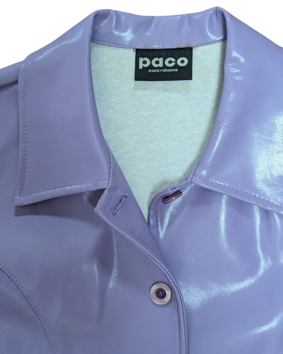 Paco Rabanne High-Shine PVC Jacket at Soirvintage – SOIR